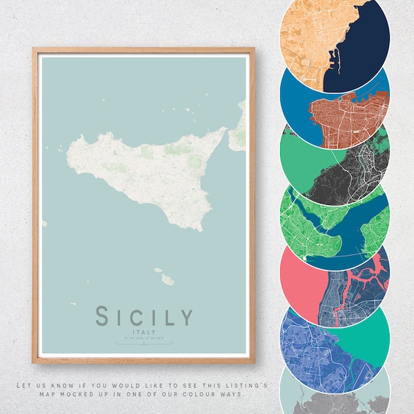 Sicily Poster - Etsy UK