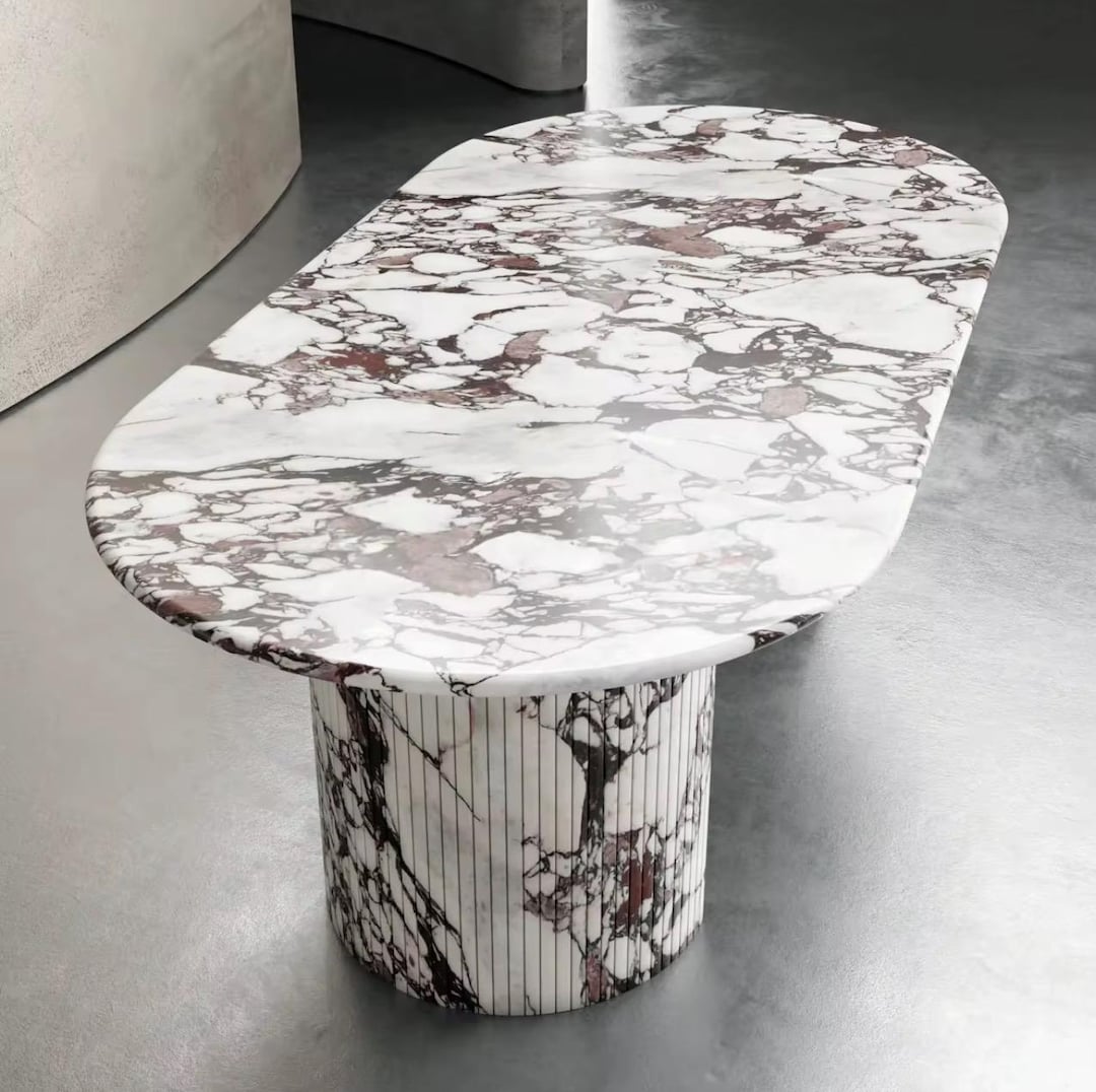 Calacatta Viola Marble Dining Table – Italian Modern Luxury Furniture ...