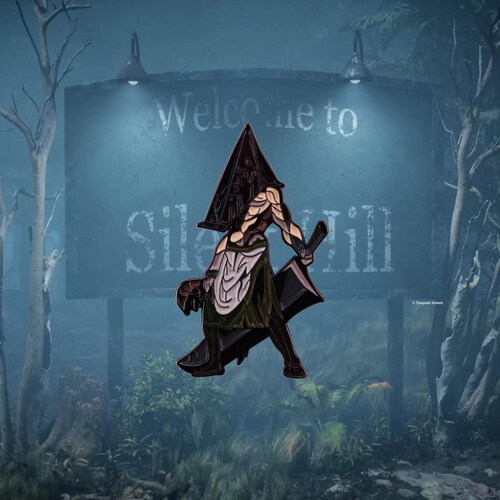 Red Pyramid Thing Silent Hill 2 Inspired Hard Enamel Pin - Etsy