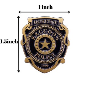 Racoon Police Department Badge Enamel Pin - Etsy