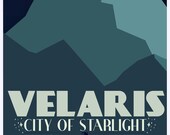 Velaris Vintage Travel Poster - Etsy