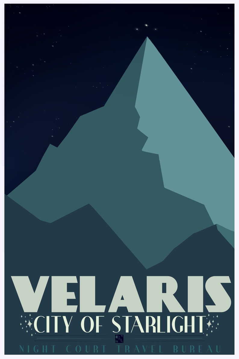 Velaris Vintage Travel Poster - Etsy