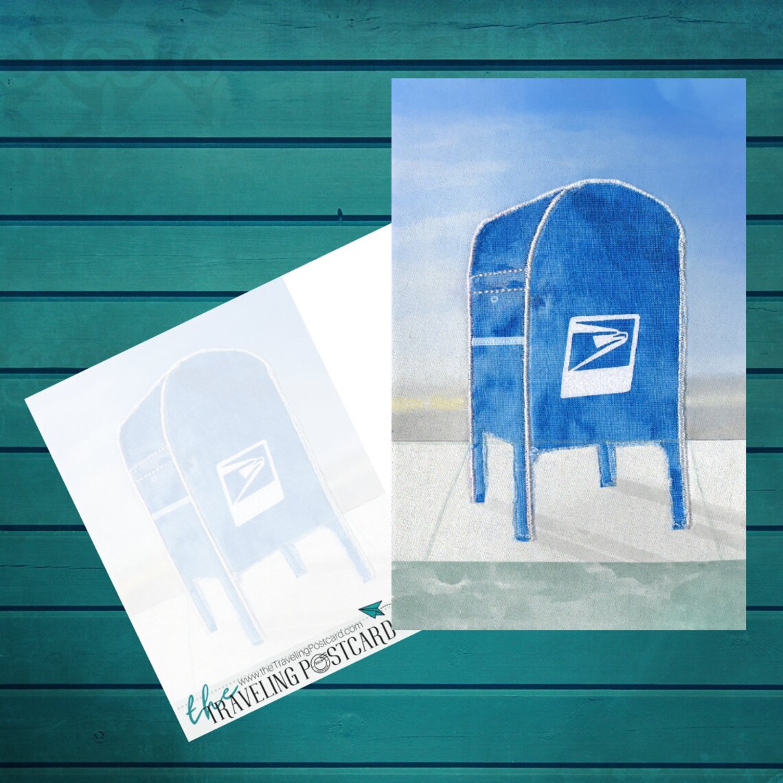 USPS Blue Mailbox - Etsy