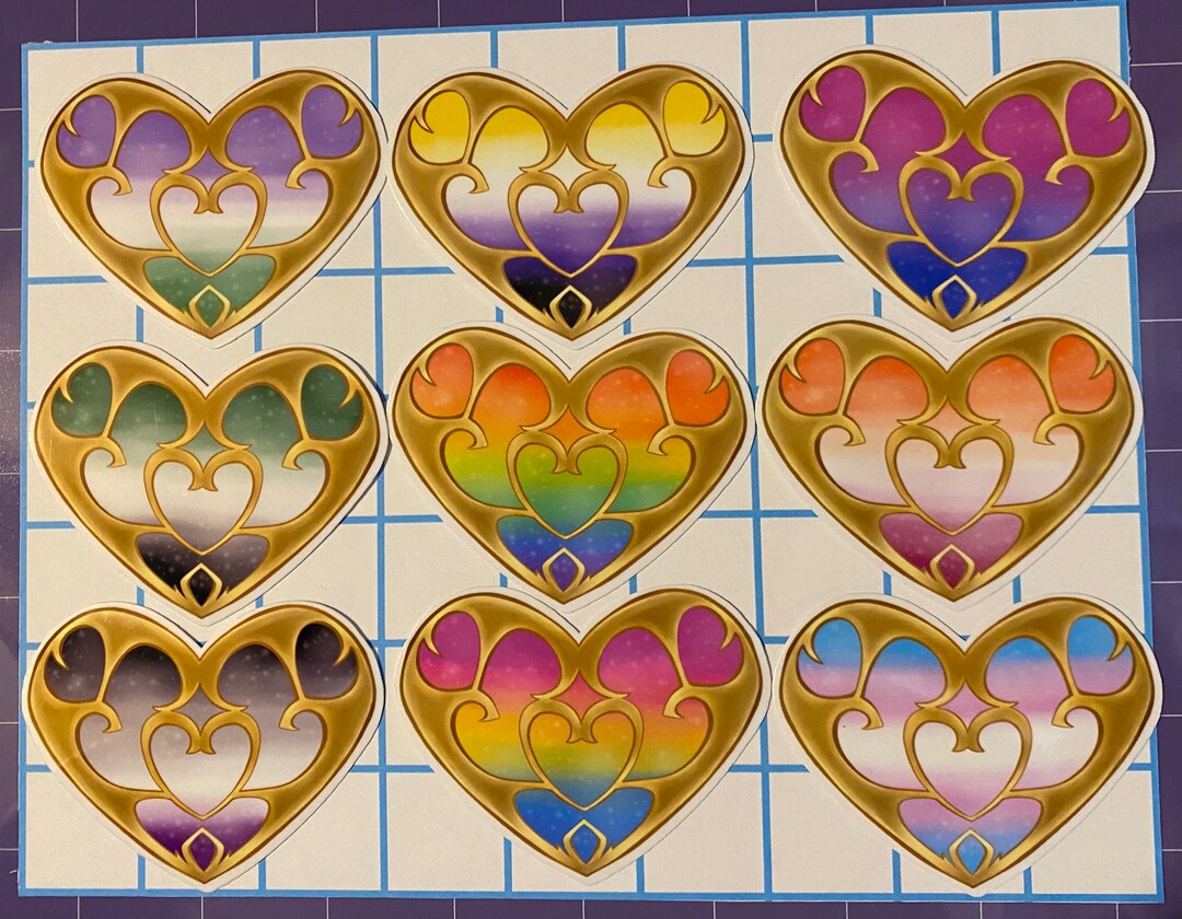 Zelda Pride Heart Containers | 3in Vinyl Sticker - Etsy
