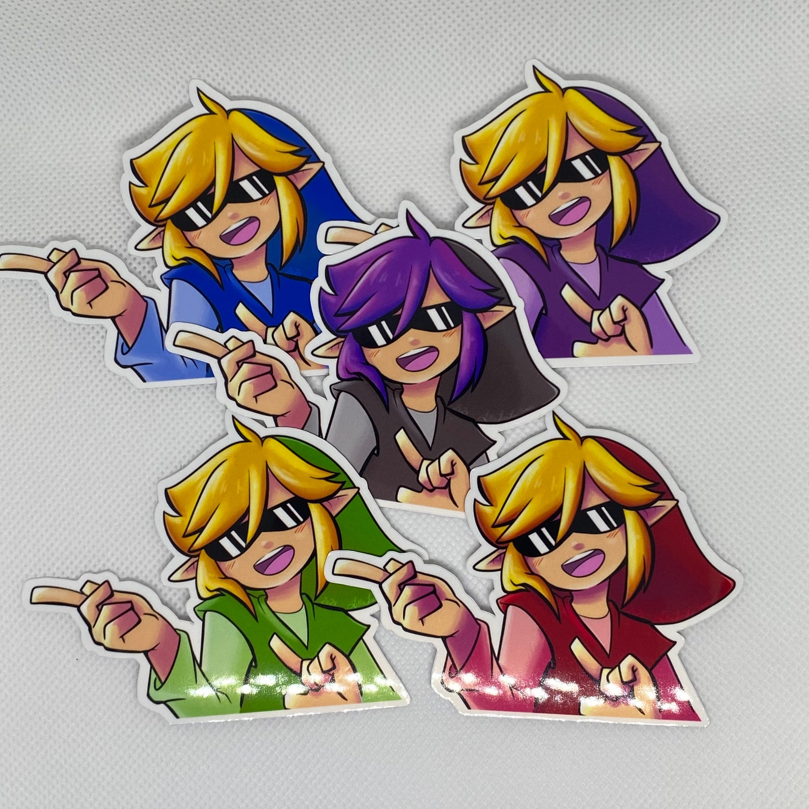 Legend of Zelda: Four Swords | U JUST MAD | 3in Vinyl Stickers - Etsy