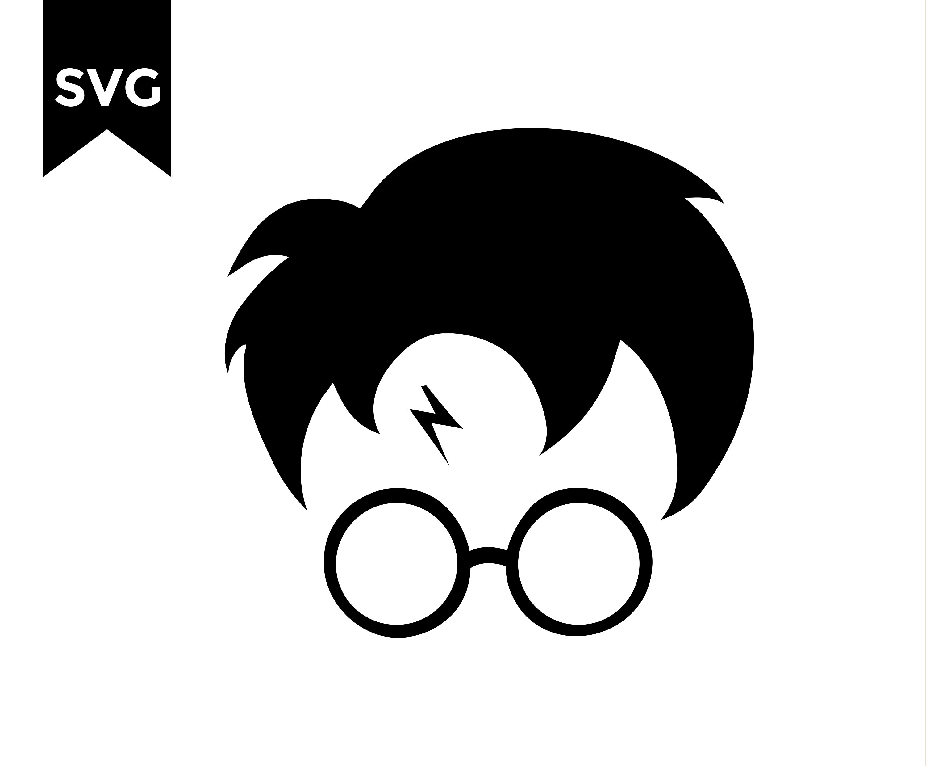 Gafas de Harry Potter SVG Harry Potter Face Svg Harry Potter | Etsy