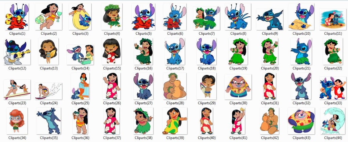 Lilo e Stitch png Lilo e Stitch Clipart Lilo e Stitch digital | Etsy
