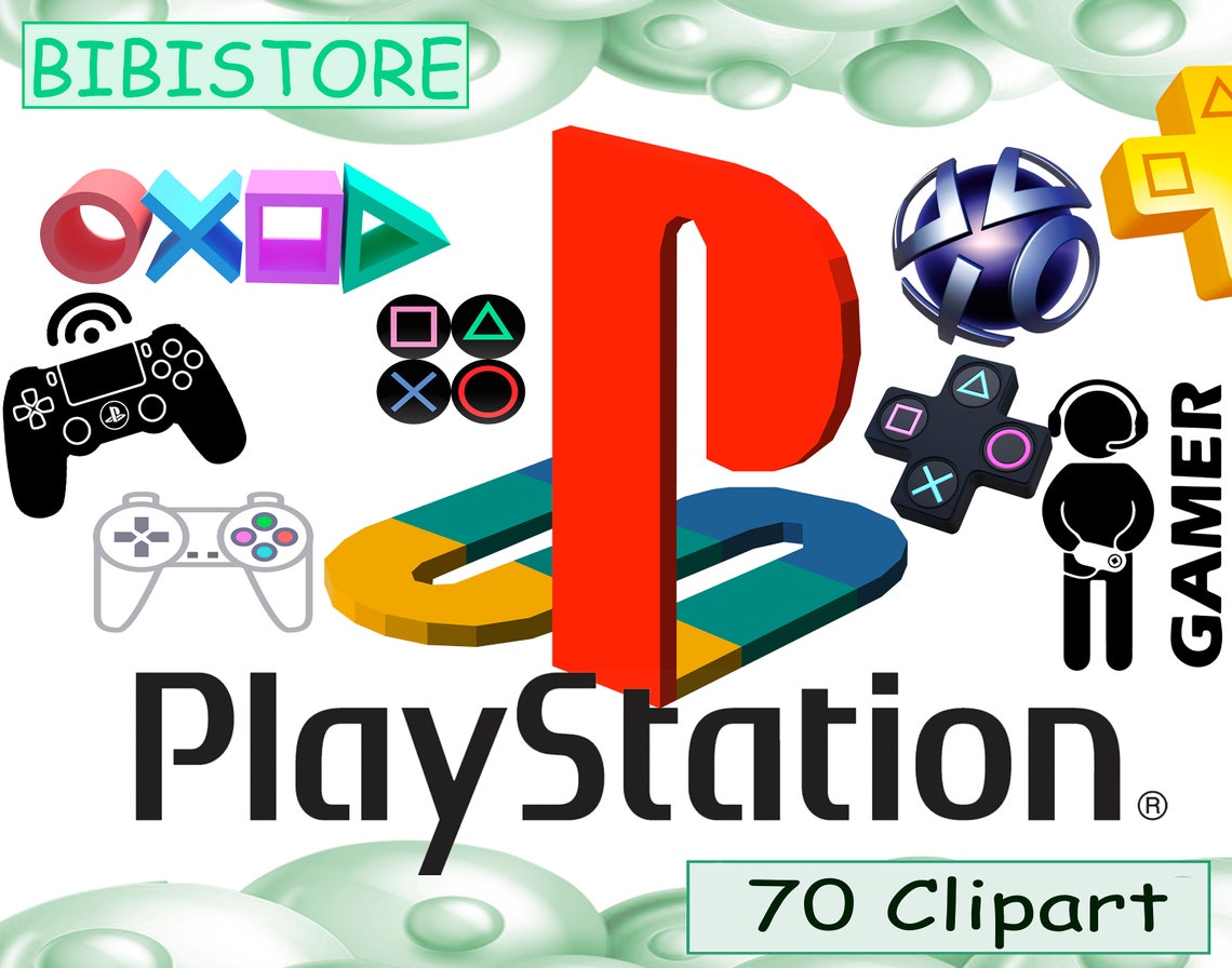 Playstation png Playstation Clipart Playstation digital paper | Etsy