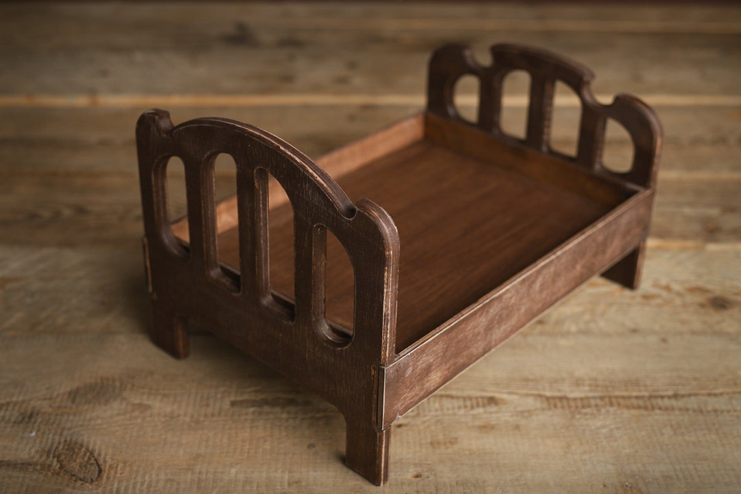 Newborn Wooden Bed,real Wood Newborn Crib Prop,newborn Photography ...