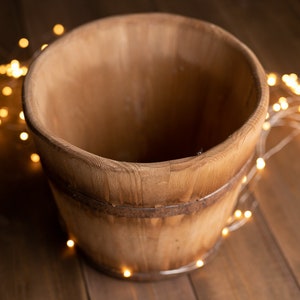 Newborn Wood Bucket,newborn Bucket,newborn Bowl,newborn Wooden Bowl ...