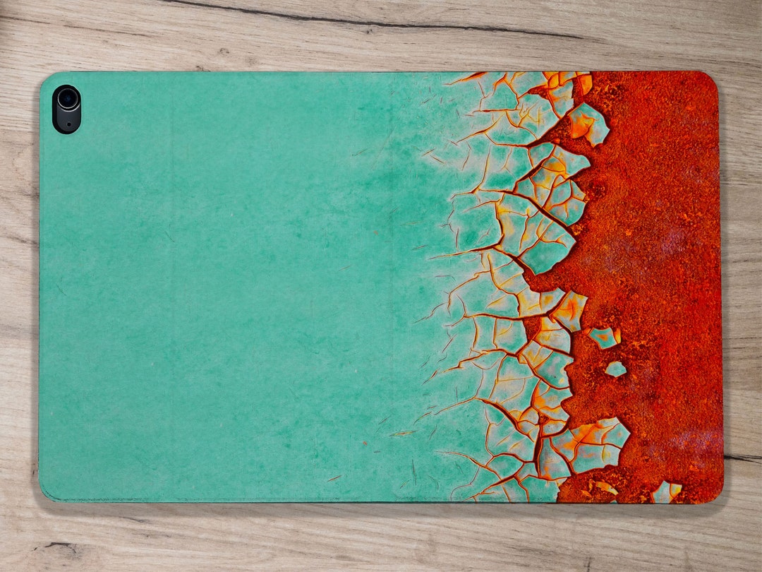 Rusted Metal iPad Case With Pencil Holder iPad Air Case M2 iPad Pro 12. ...