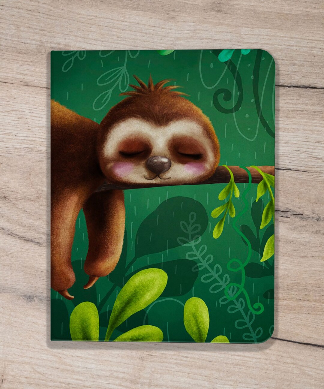 Cute Sloth iPad Case With Pencil Holder iPad Air Case M2 iPad Pro 12.9 ...