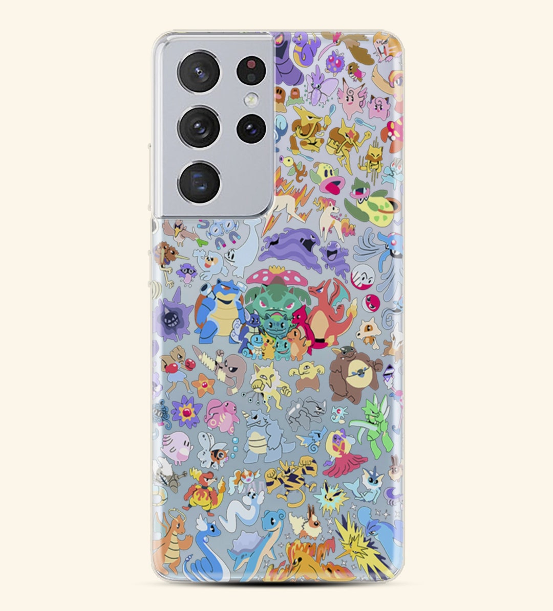 Pokemon Galaxy S23 Ultra Case Anime Galaxy S23+ Cover Acrylic Case ...