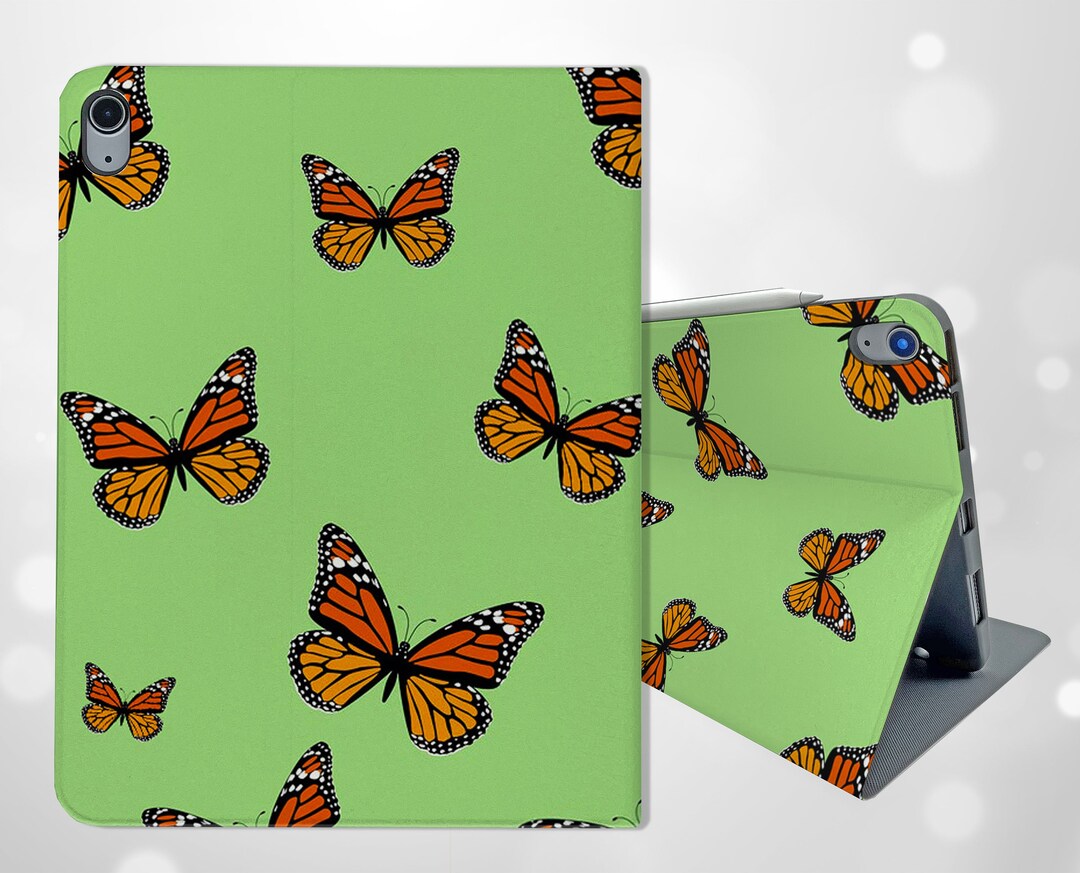 Butterflies iPad Case With Pencil Holder iPad Air Case M2 iPad Pro 12.9 ...