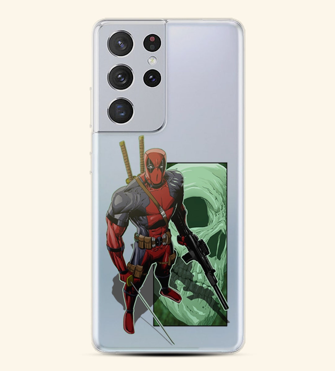 Deadpool Galaxy S23 Ultra Case Marvel Galaxy S23 Cover Acrylic Case ...