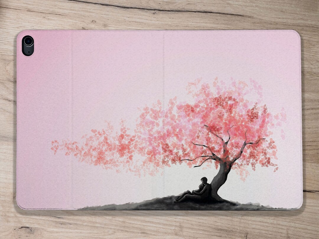 Pink Tree iPad Case With Pencil Holder iPad Air Case M2 iPad Pro 12.9 ...