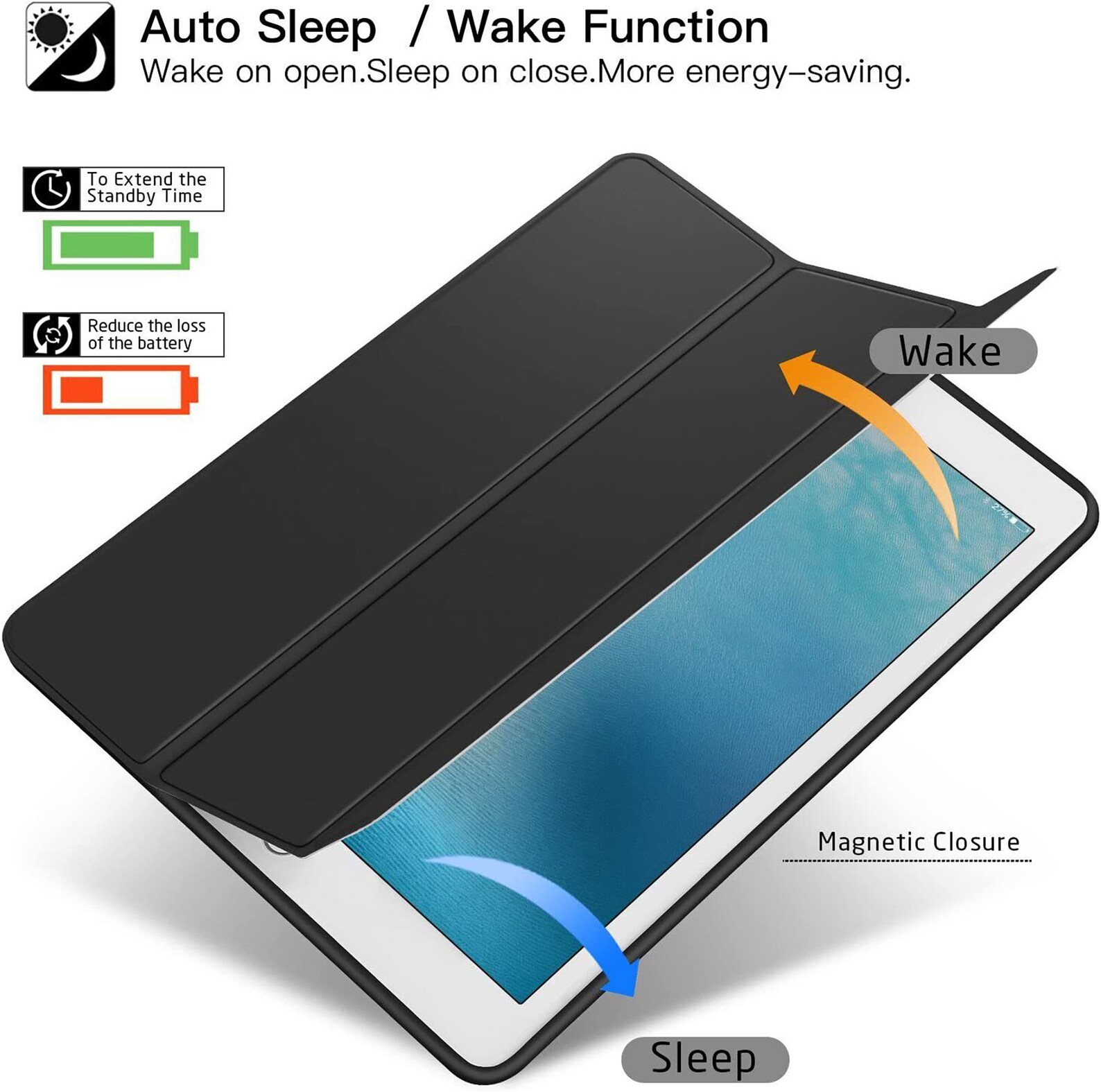 Oil Painting iPad Case With Pencil Holder iPad Air Case M2 iPad Pro 12. ...