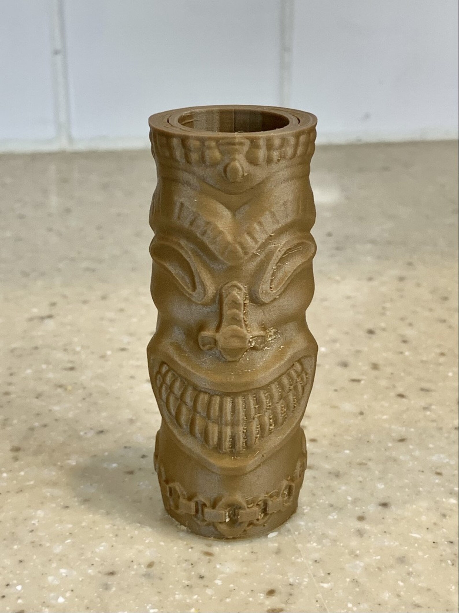 Tiki Shot Glass 3D Printed Wood Filament Tiki - Etsy