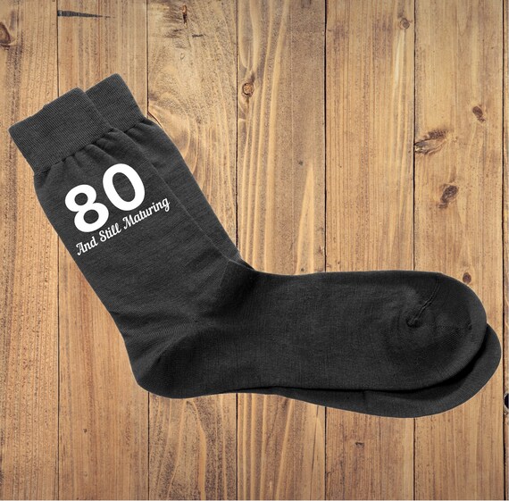 80th Mens Black Socks Birthday Gift 80th Fun Birthday - Etsy UK