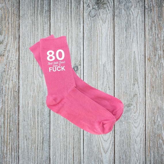 80th Womens Socks Birthday Gift 80th Fun Birthday Swearing | Etsy UK