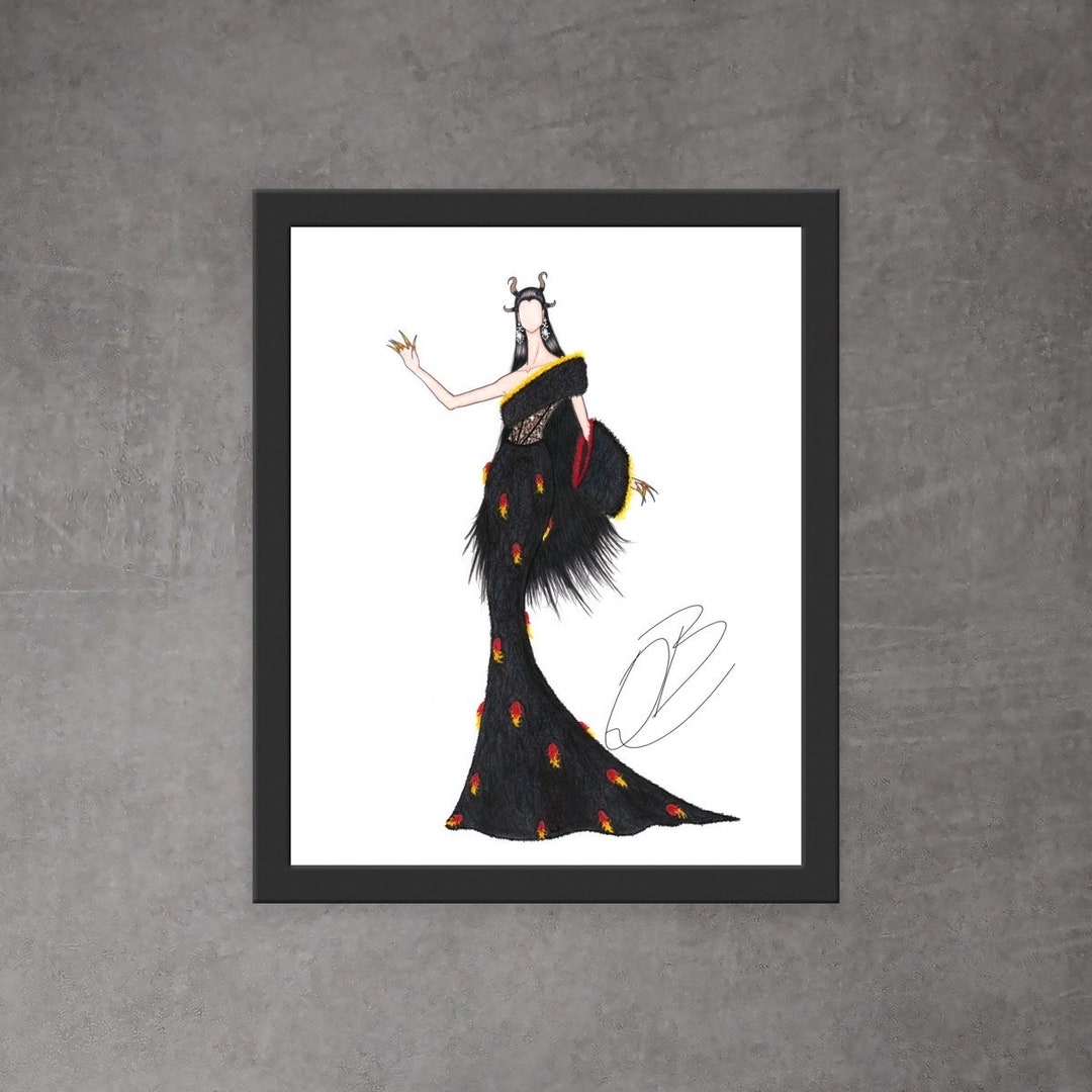 Utica Queen Fashion Illustration Print - Rupaul's Drag Race Wall Art - Etsy