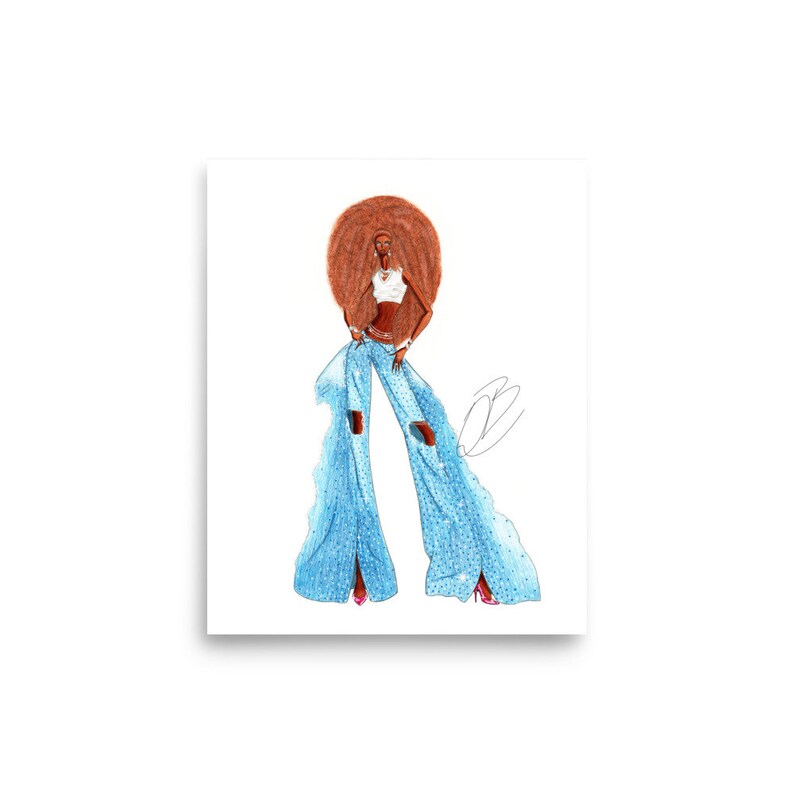Symone Drag Queen Art Print: Rupaul's Drag Race Fashion Illustration - Etsy