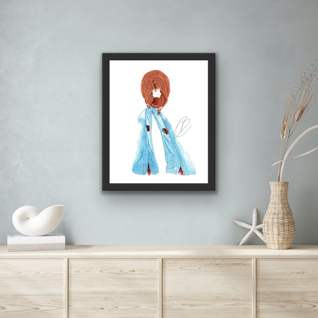 Symone Drag Queen Art Print: Rupaul's Drag Race Fashion Illustration - Etsy