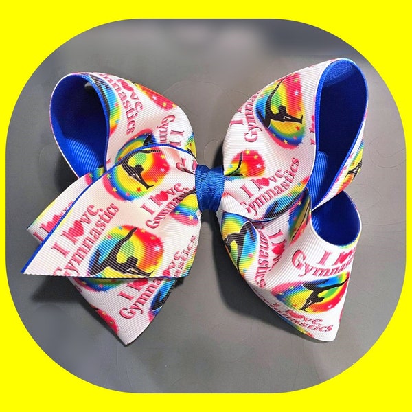 Gymnastics Hair Bow - Etsy