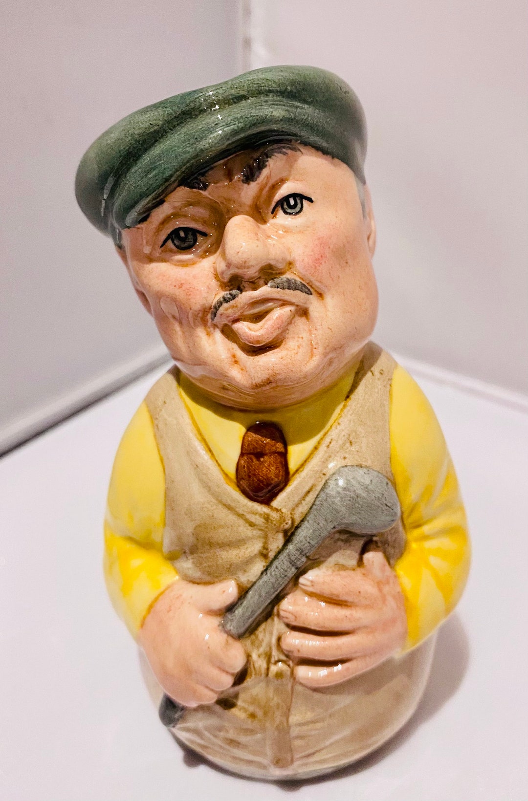 Royal Doulton Doultonville Character Toby Jug Major Green the Golfer ...