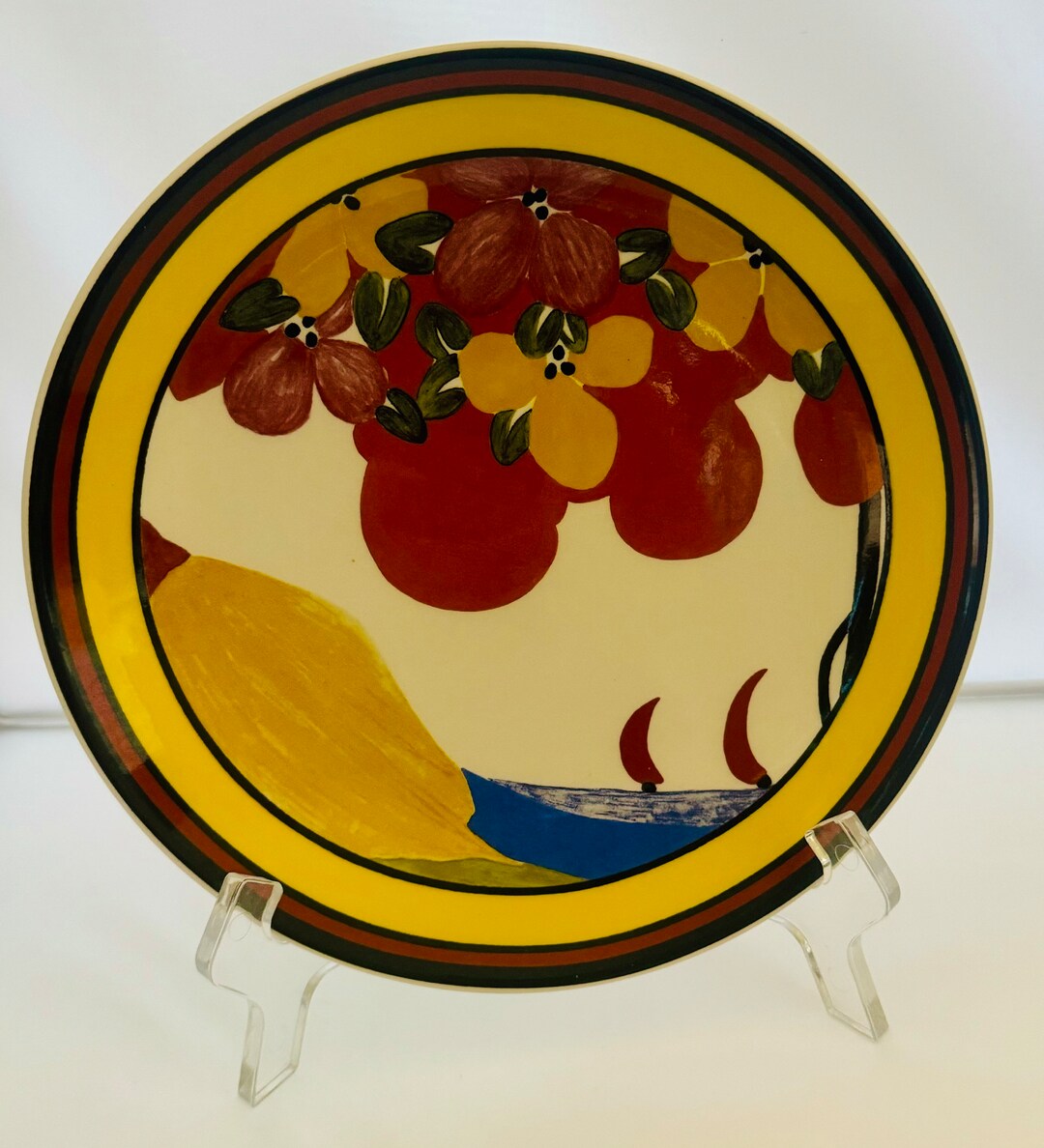 Clarice Cliff palermo 20cm Plate Wedgwood Centenary Ltd - Etsy