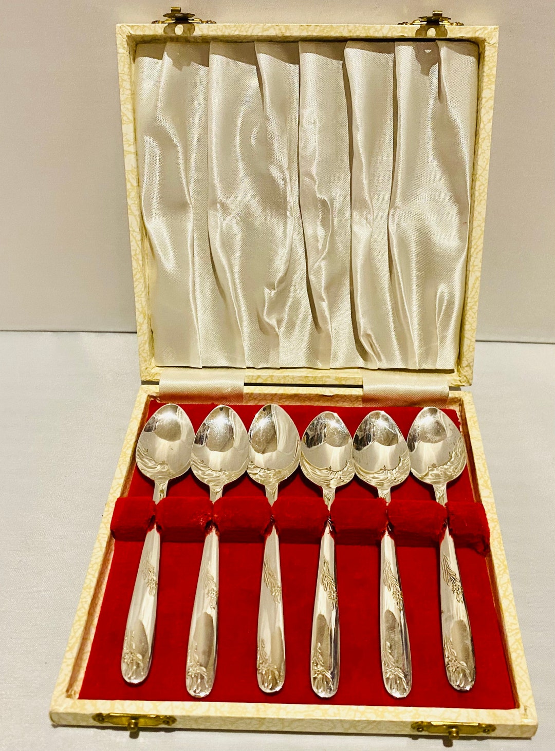 Lovely Vintage Set of Teaspoons in Original Box - Etsy Australia