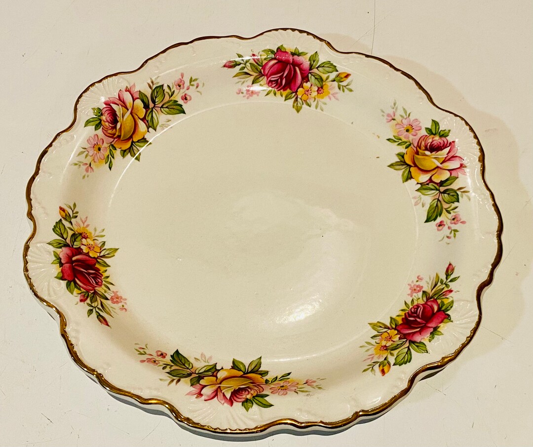 Old Foley James Kent Roses Cake Plate - Etsy Australia