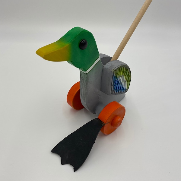 Wooden Duck Toy - Etsy