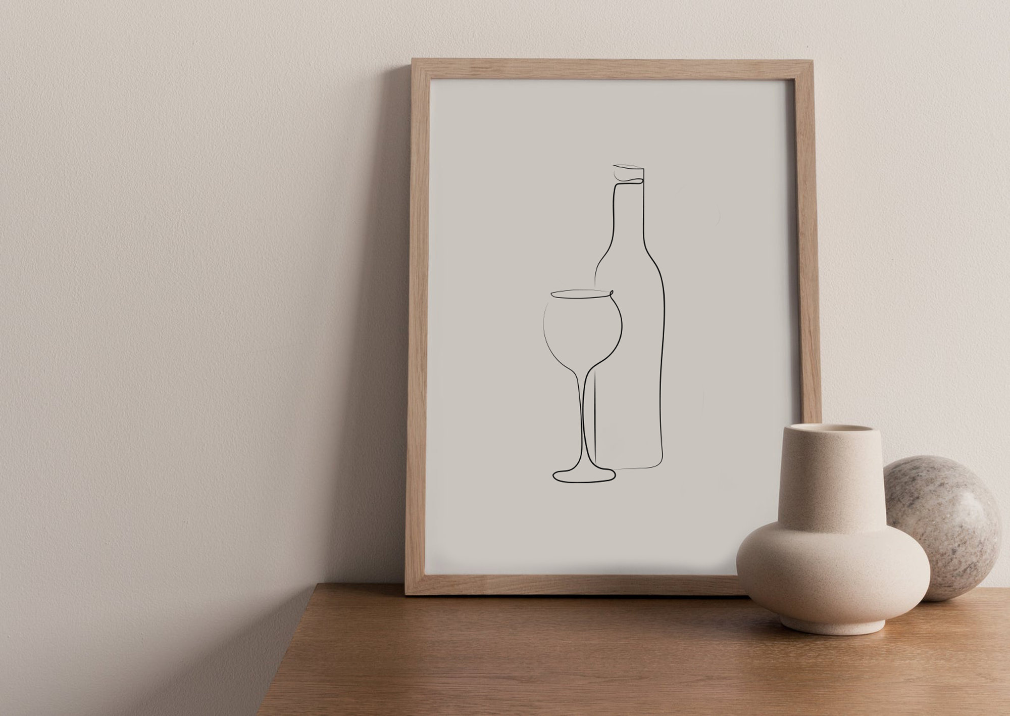 Wine Line, Minimal Wine Line, Wine Line Poster, Minimalist Print, Wine ...