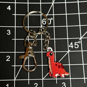 Cute Brachiosaurus Dino Keychain, Cute Dinosaur Keychain (ONE KEYCHAIN ...