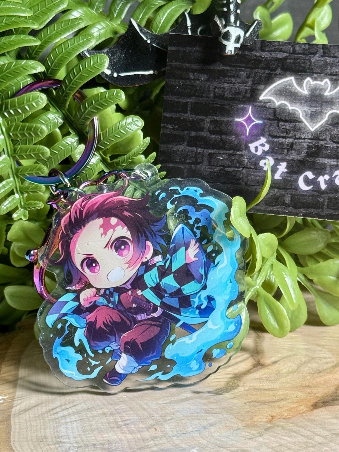 Cute Chibi Inspired Demon Slayer Character Keychain, Water Breathing ...