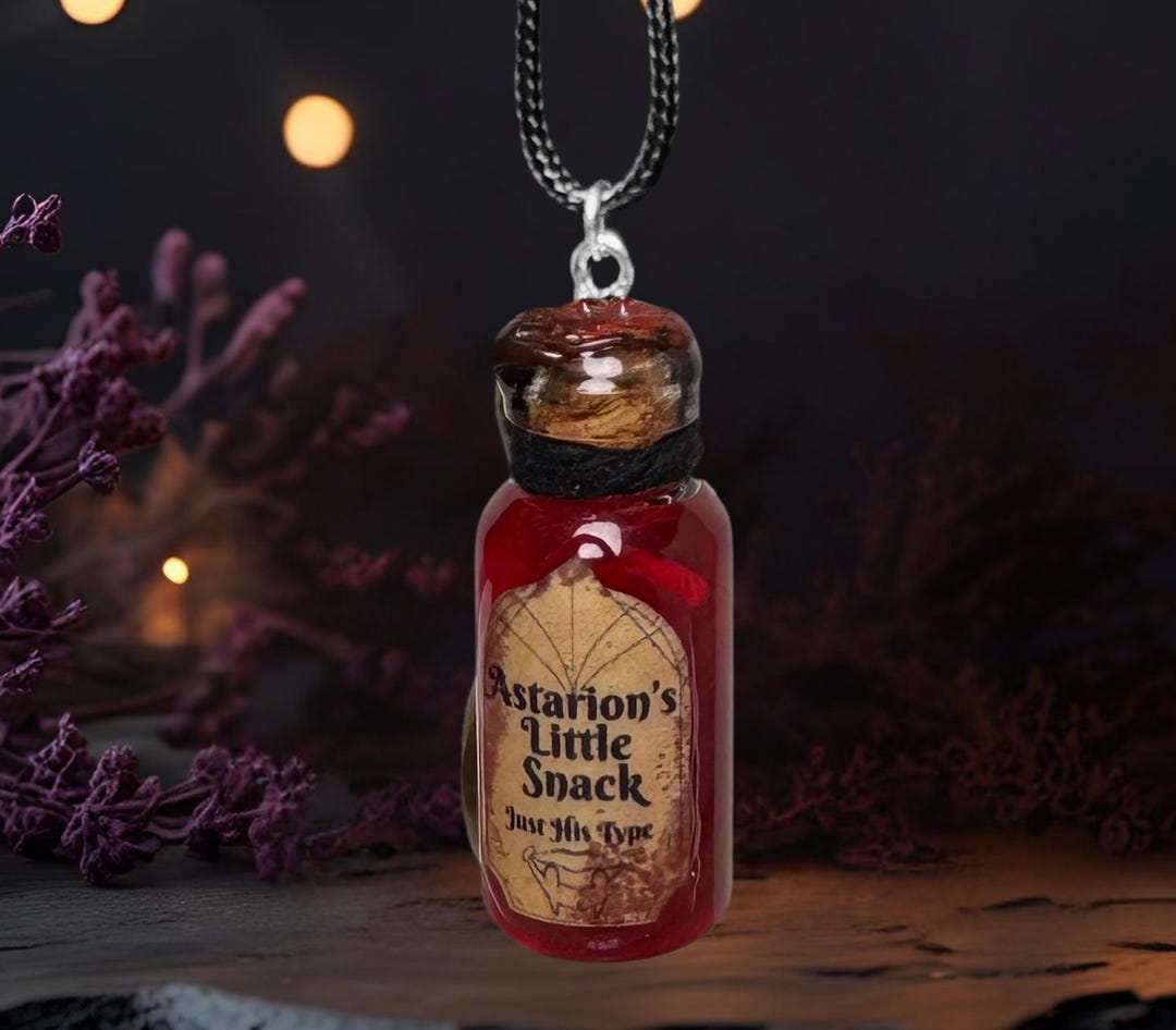 Astarion's Little Snack Potion Necklace - Baldur's Gate Inspired - Etsy