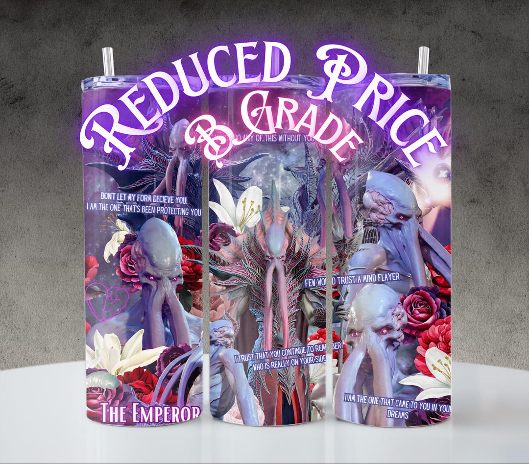 The Emperor Tumbler, Mind Flayer Emperor Baldur's Gate 3 Inspired 20oz ...