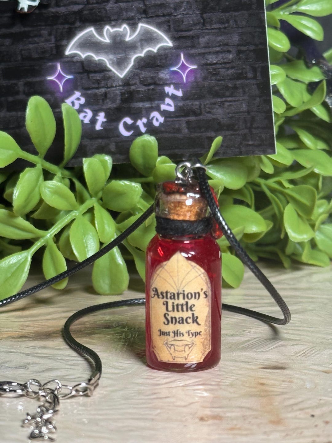 Astarion’s Little Snack Potion Necklace, Astarion Ancunin Baldurs Gate ...