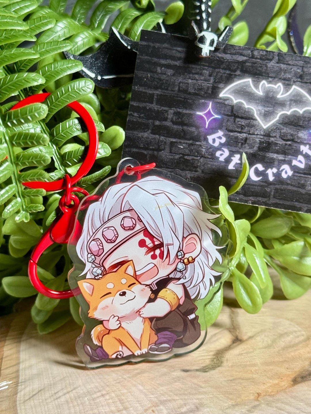 Chibi Slayer Character Keychain: Shiba Tengen Inspired Acrylic Charm - Etsy