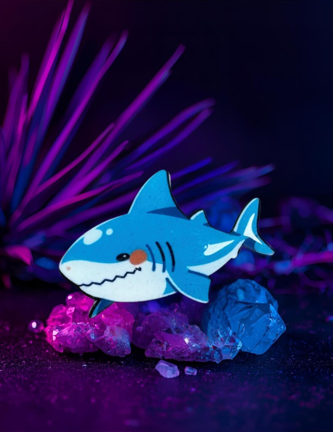 Cute Chibi Shark Pin, Cute Shark Pin - Etsy