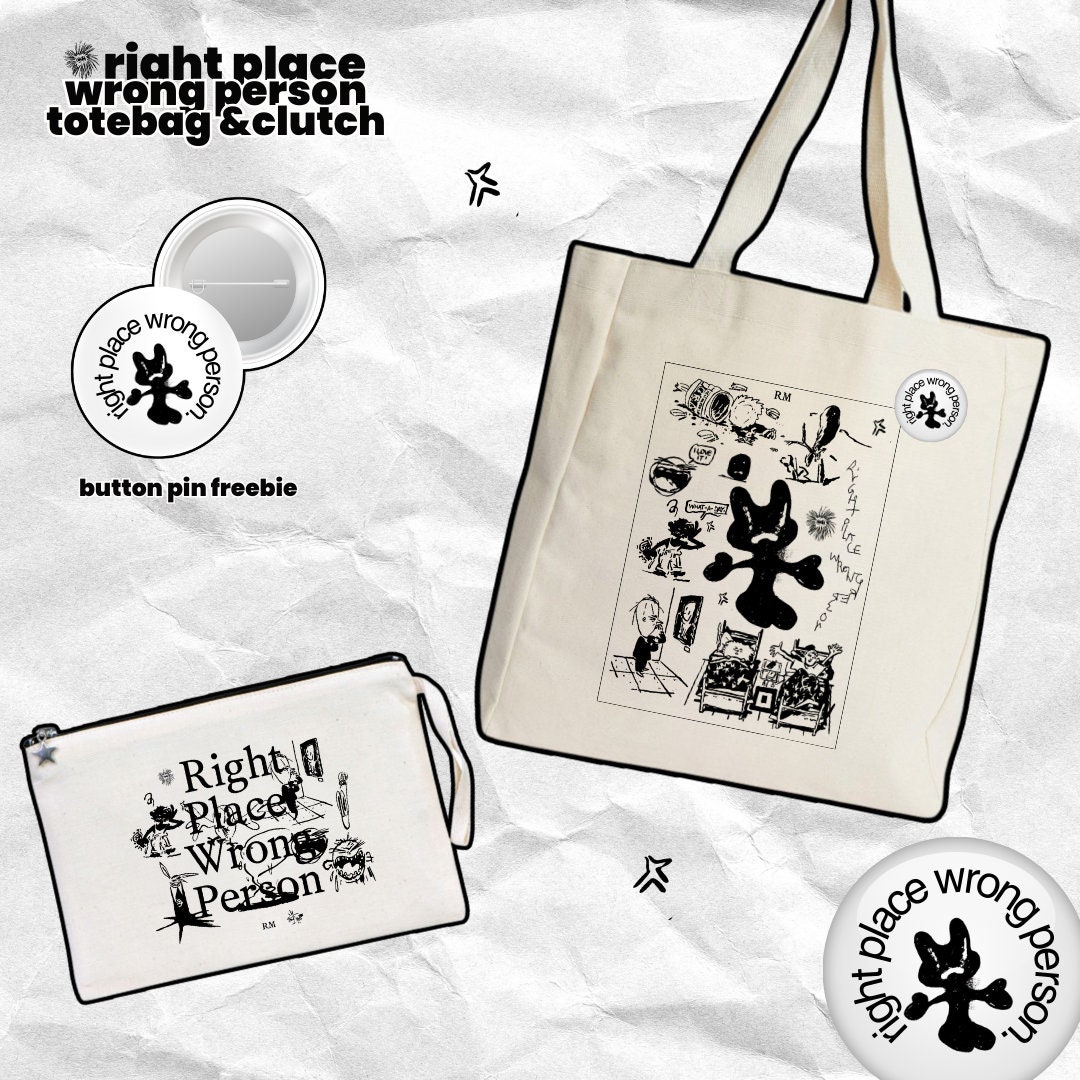 RM RPWP Totebag & Clutch Set / With Button Pin Gift - Etsy