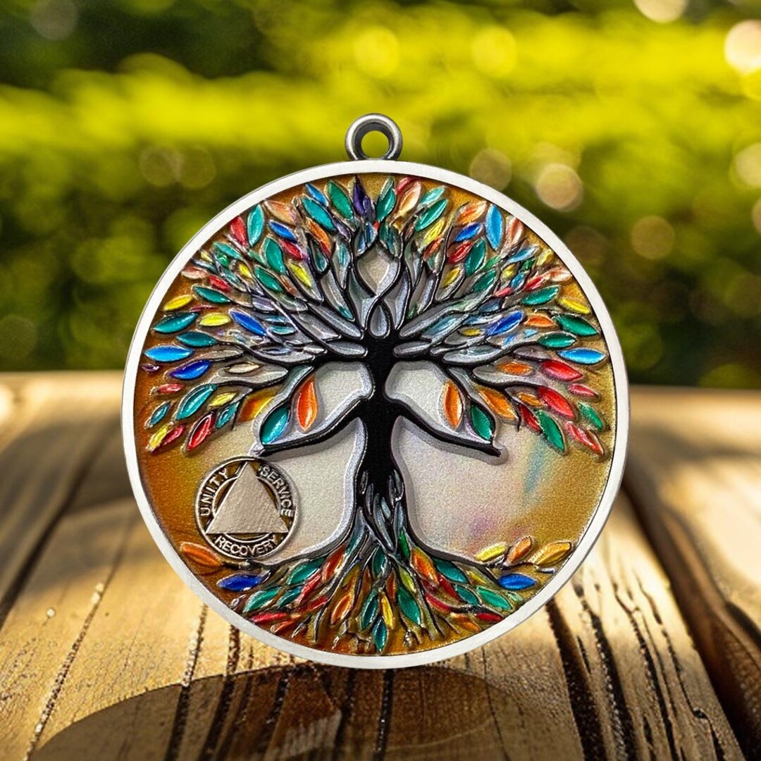 1-30 Years AA Medallion Necklace Women Treepersons, Anniversary ...