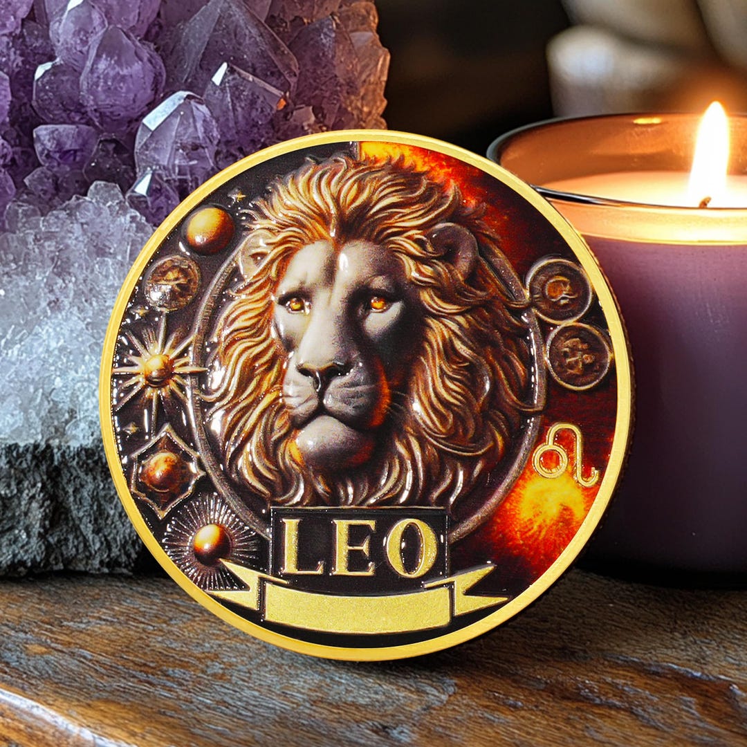 Customized Name 12 Constellation Commemorative Coins Leo Coin, Novelty ...