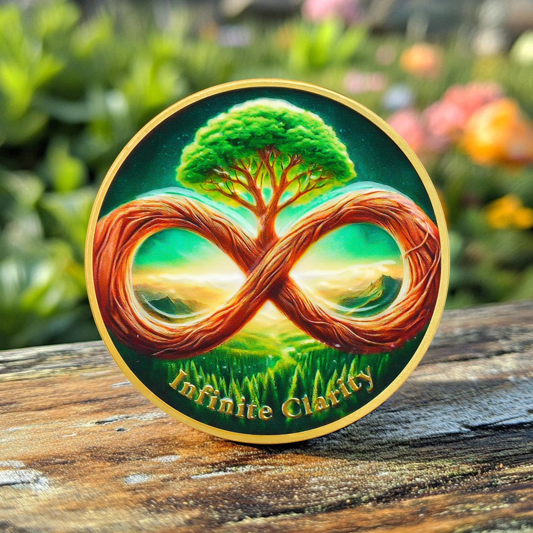 AA Coin the Infinite Sober Tree, Sobriety Milestone Medal Serenity ...