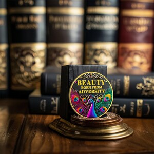 Challenge Coin the Peacock, Motivation Chip Daily Reminder Pocket Token ...