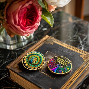 Challenge Coin the Peacock, Motivation Chip Daily Reminder Pocket Token ...