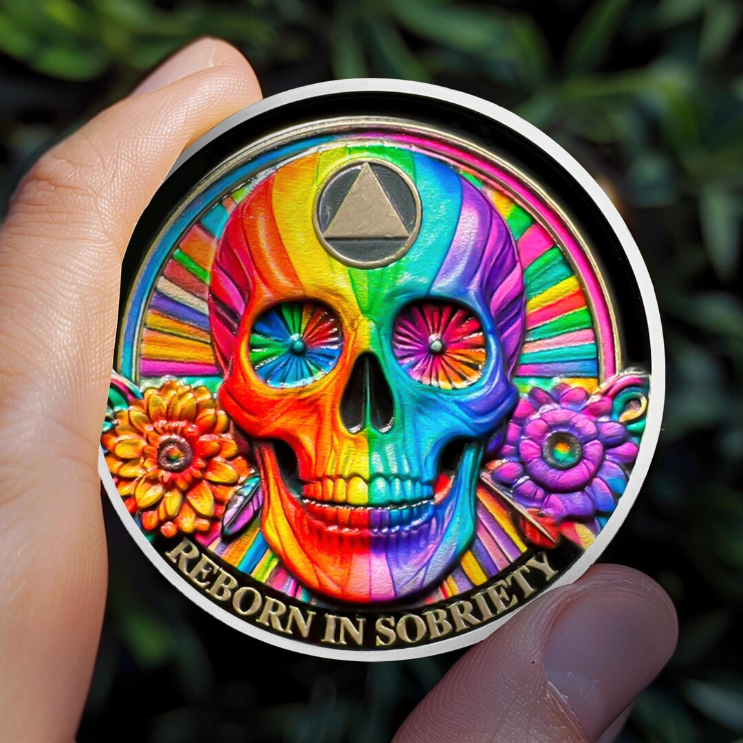 1-30 Years AA Coin Sober Chip, Customized Alcoholics Anonymous ...