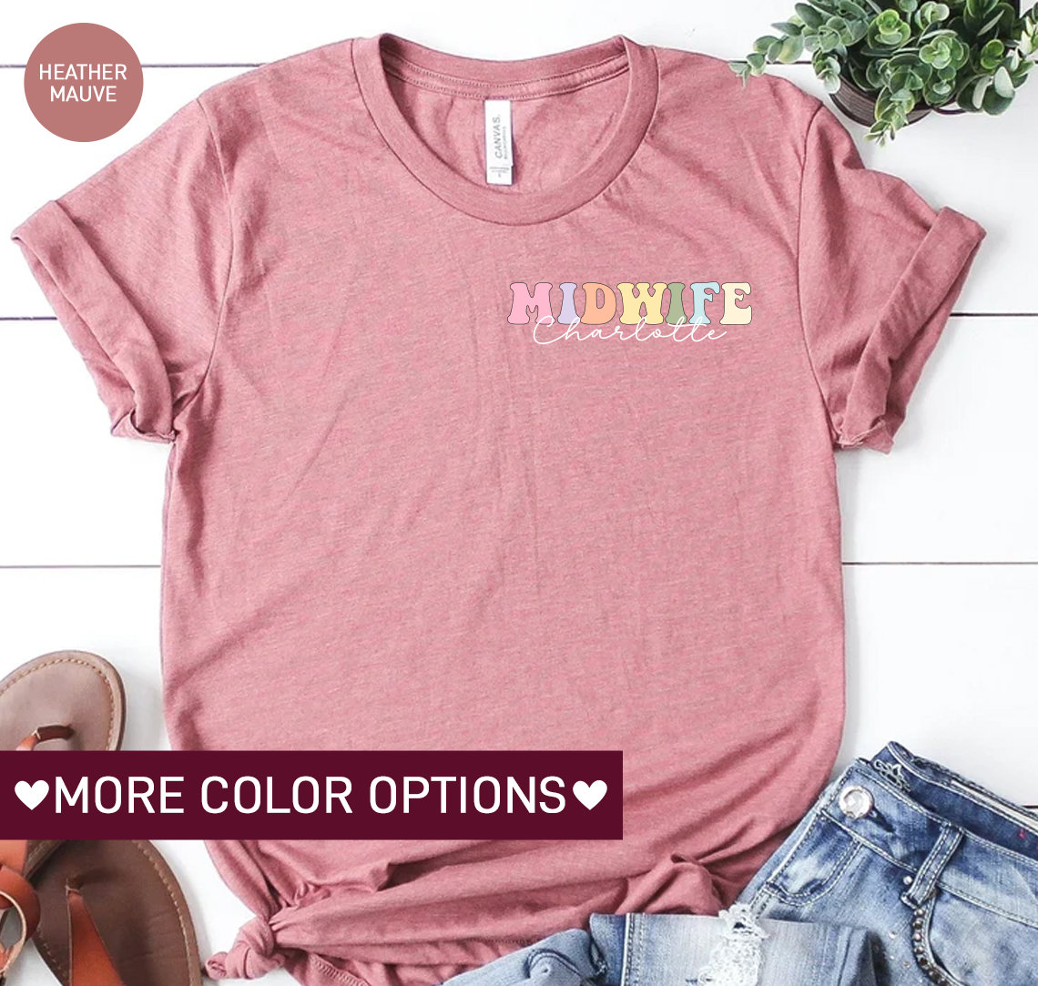 Personalized Midwife Shirt Custom Midwifery Shirt Midwife Appreciation ...