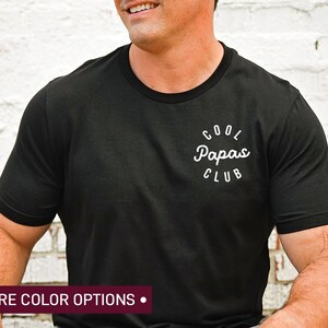 Cool Papas Club Shirt for Men Pregnancy Announcement Tshirt for Papa ...